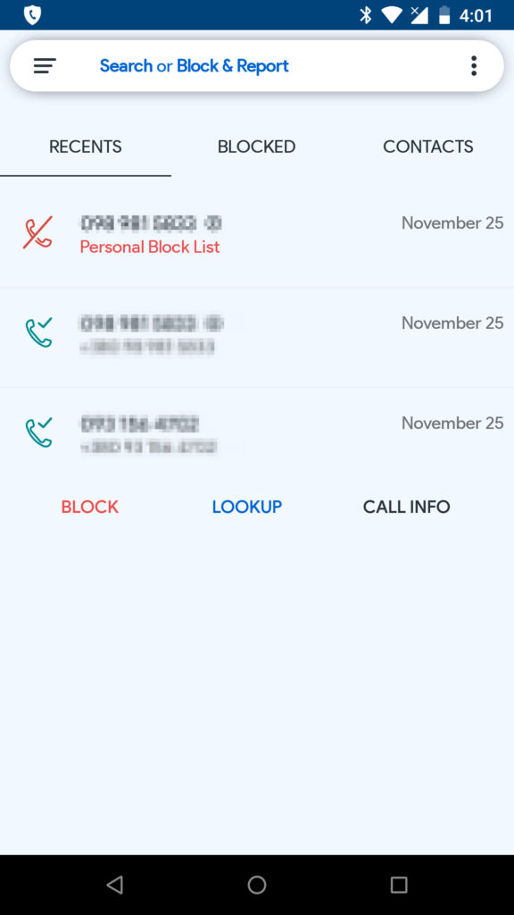 Call Control Home Android - Call Control