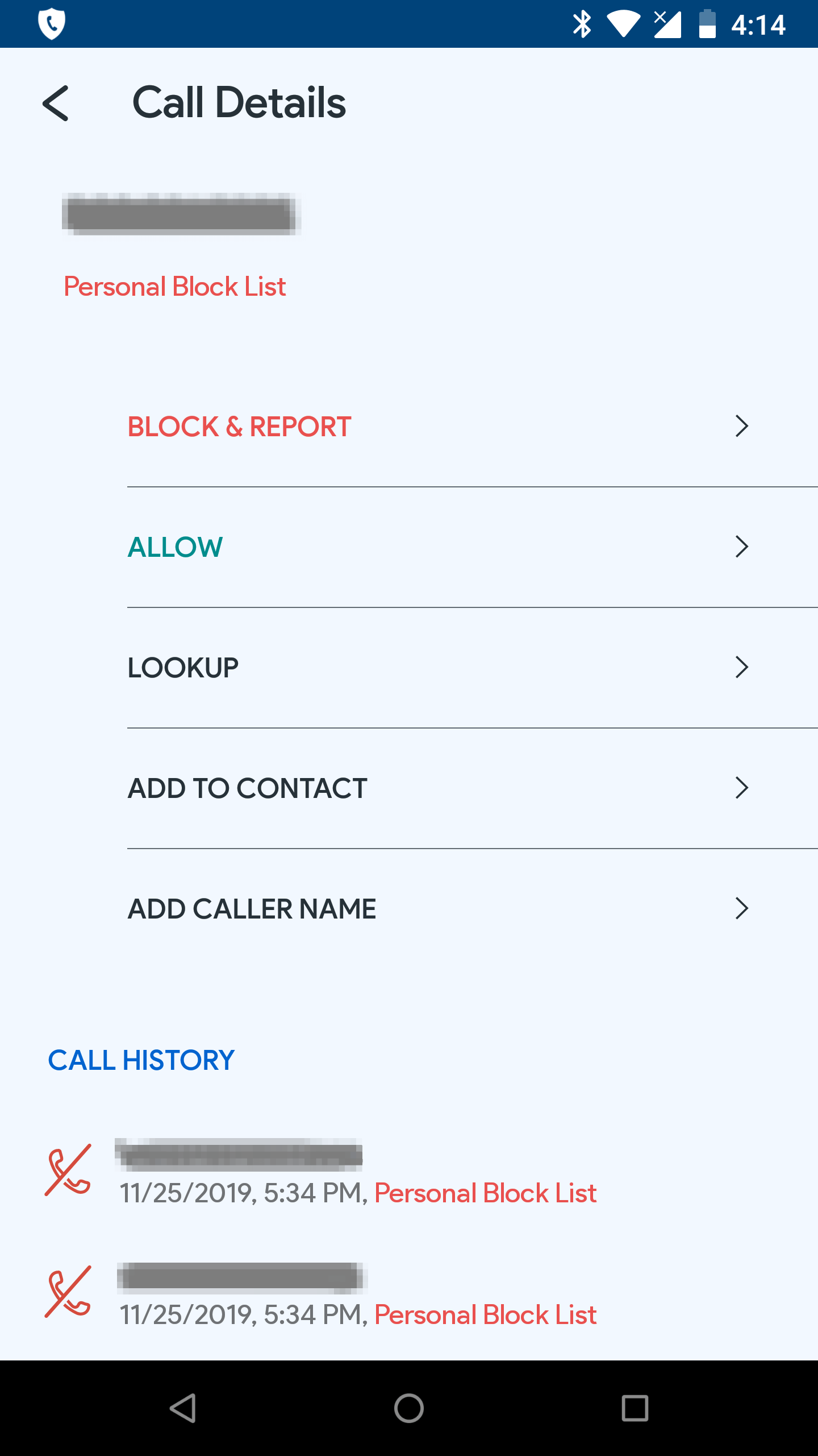 Call Control Home Android - Call Control